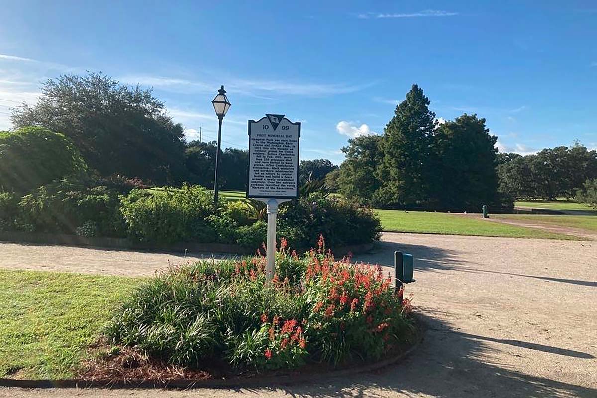 Charleston First Memorial Day Celebration Historic Marker